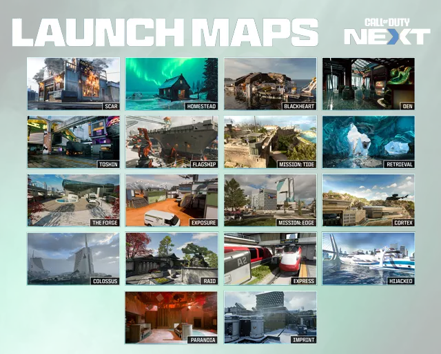 All BO7 Multiplayer Maps at Launch - Full Maps List